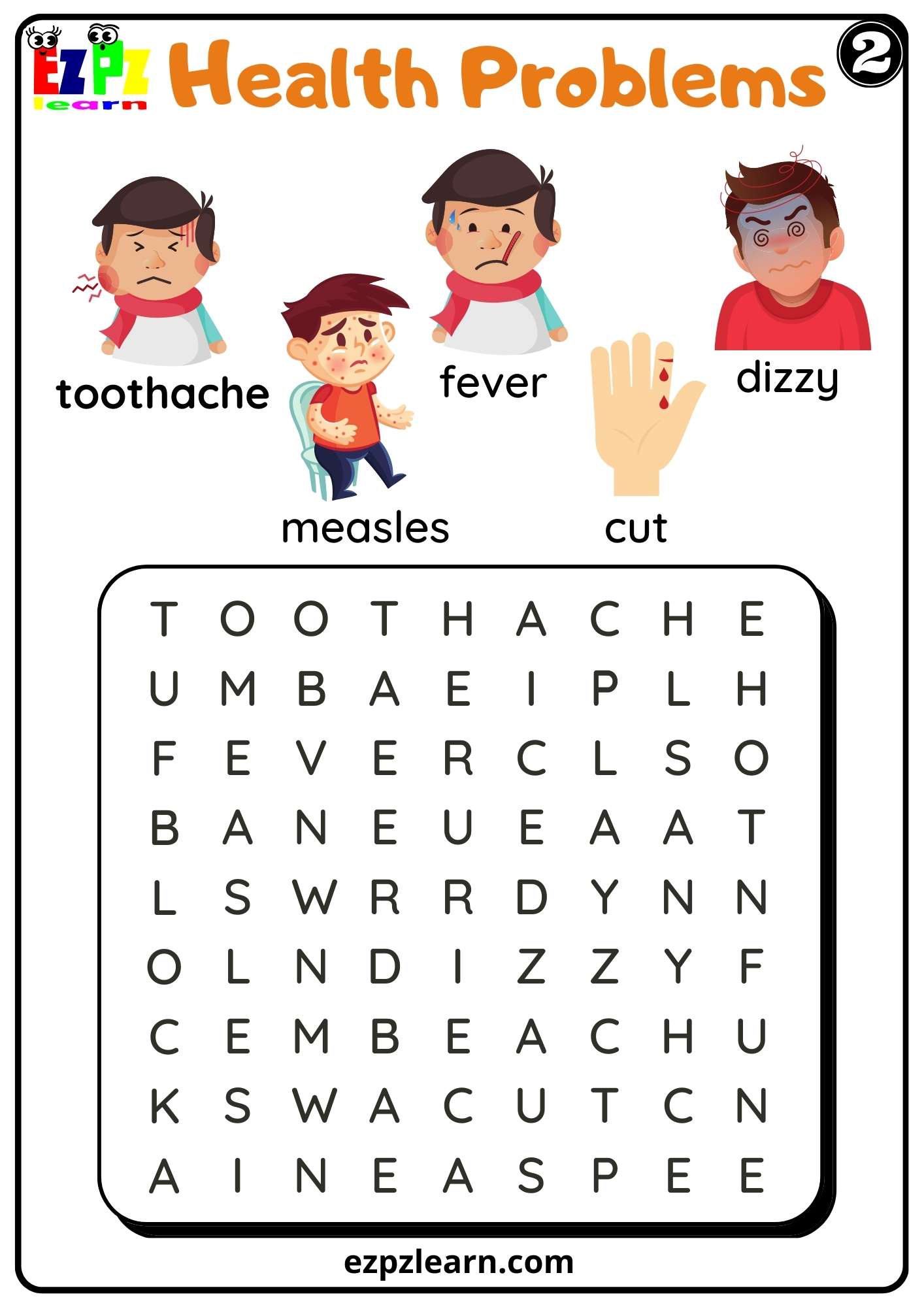 Health Problems Ezpzlearn Health Problems Ezpzlearn